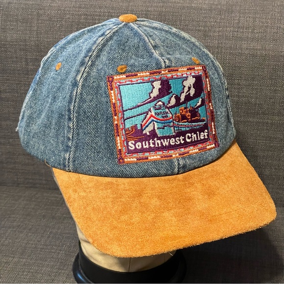 amtrak | Accessories | Vintage Southwest Chief Amtrak Denim Suede ...